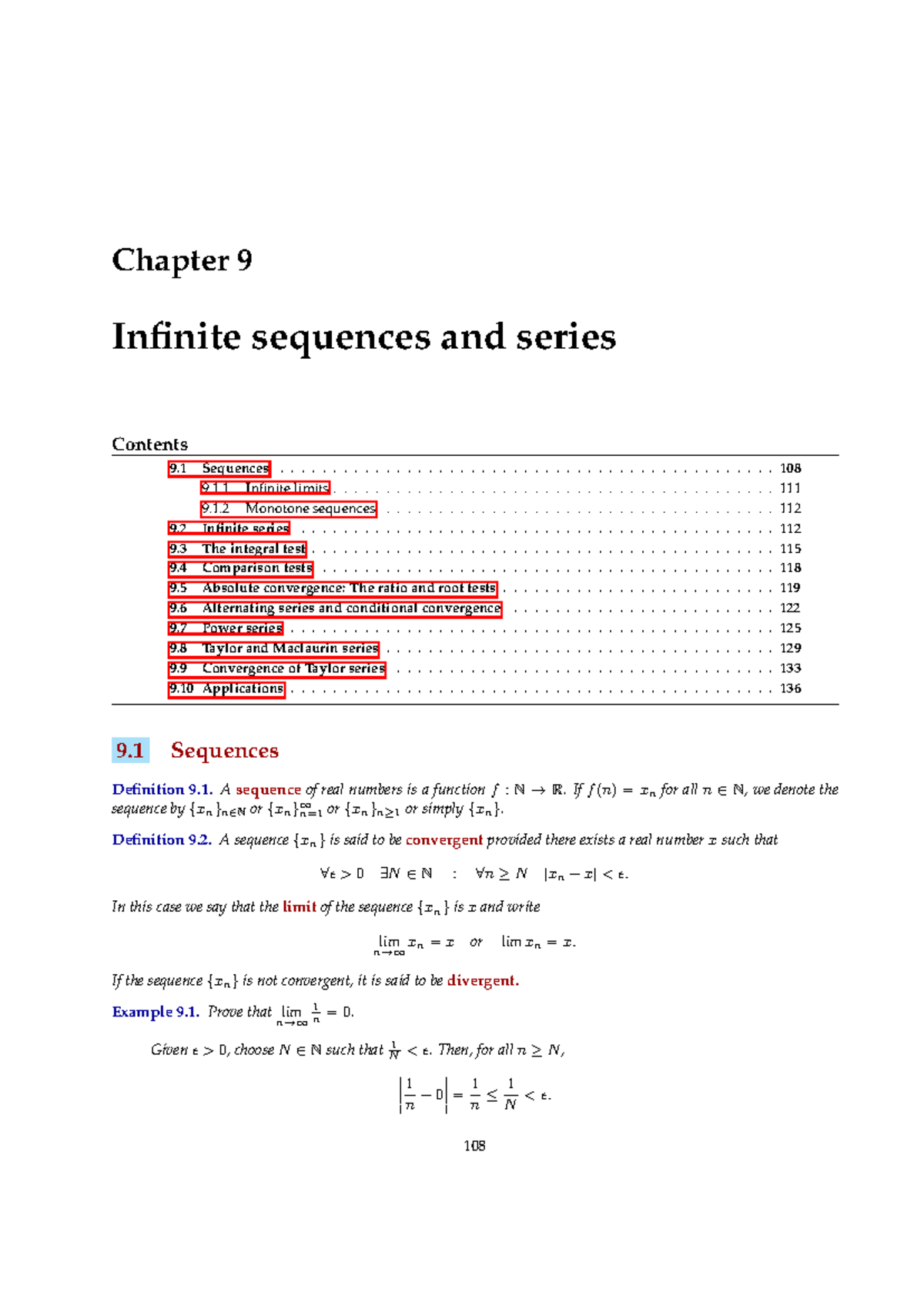 Chapter 9: Infinite Sequences and Series (Math 101) - Studocu
