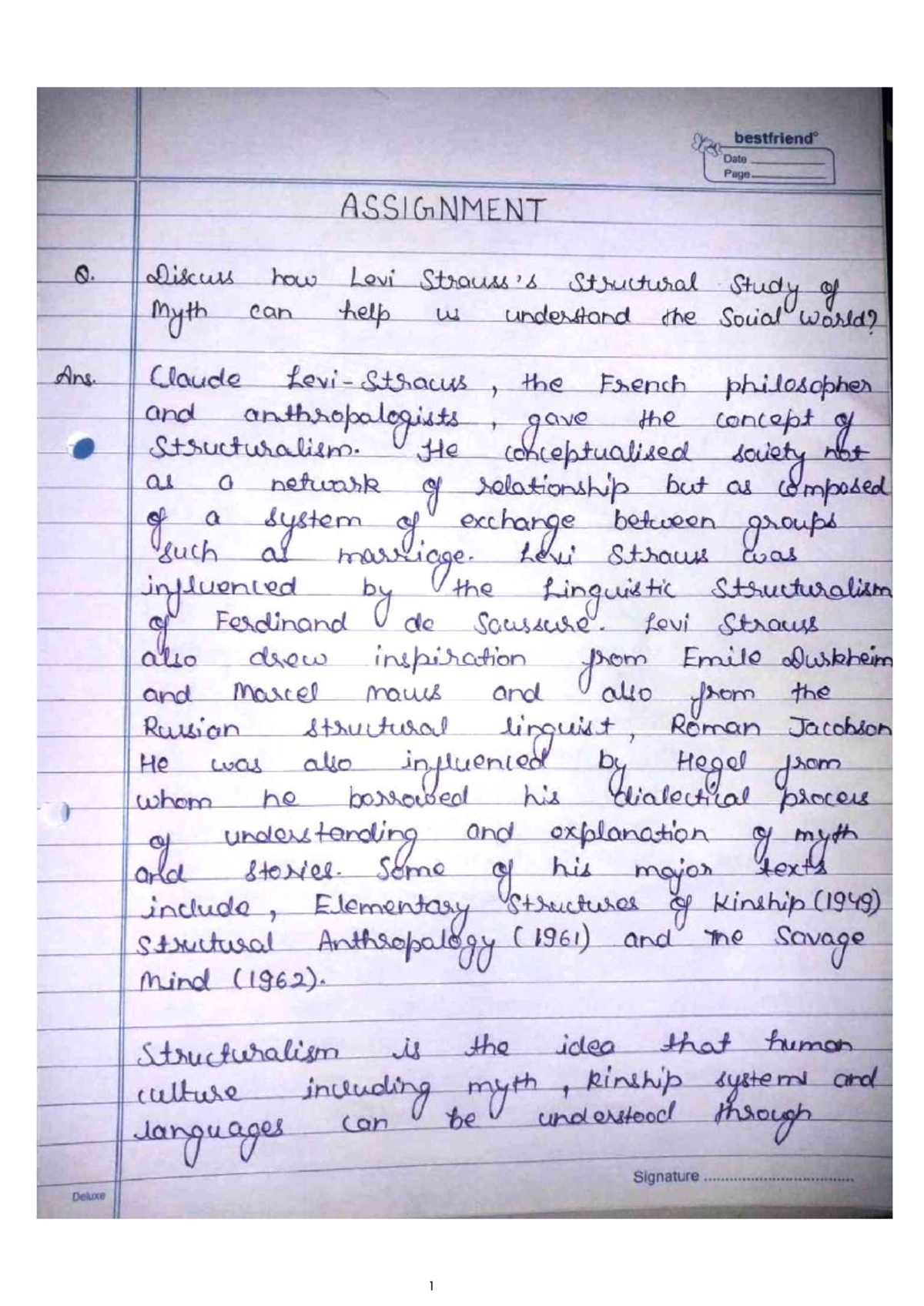 MOGTH 4 Assignment: Analyzing Strauss' Contributions - Studocu