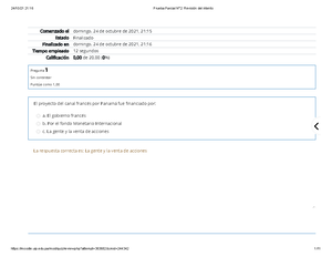 Prueba Parcial N 2 Revisi n del intento 11 - Comenzado el lunes, 15 de ...