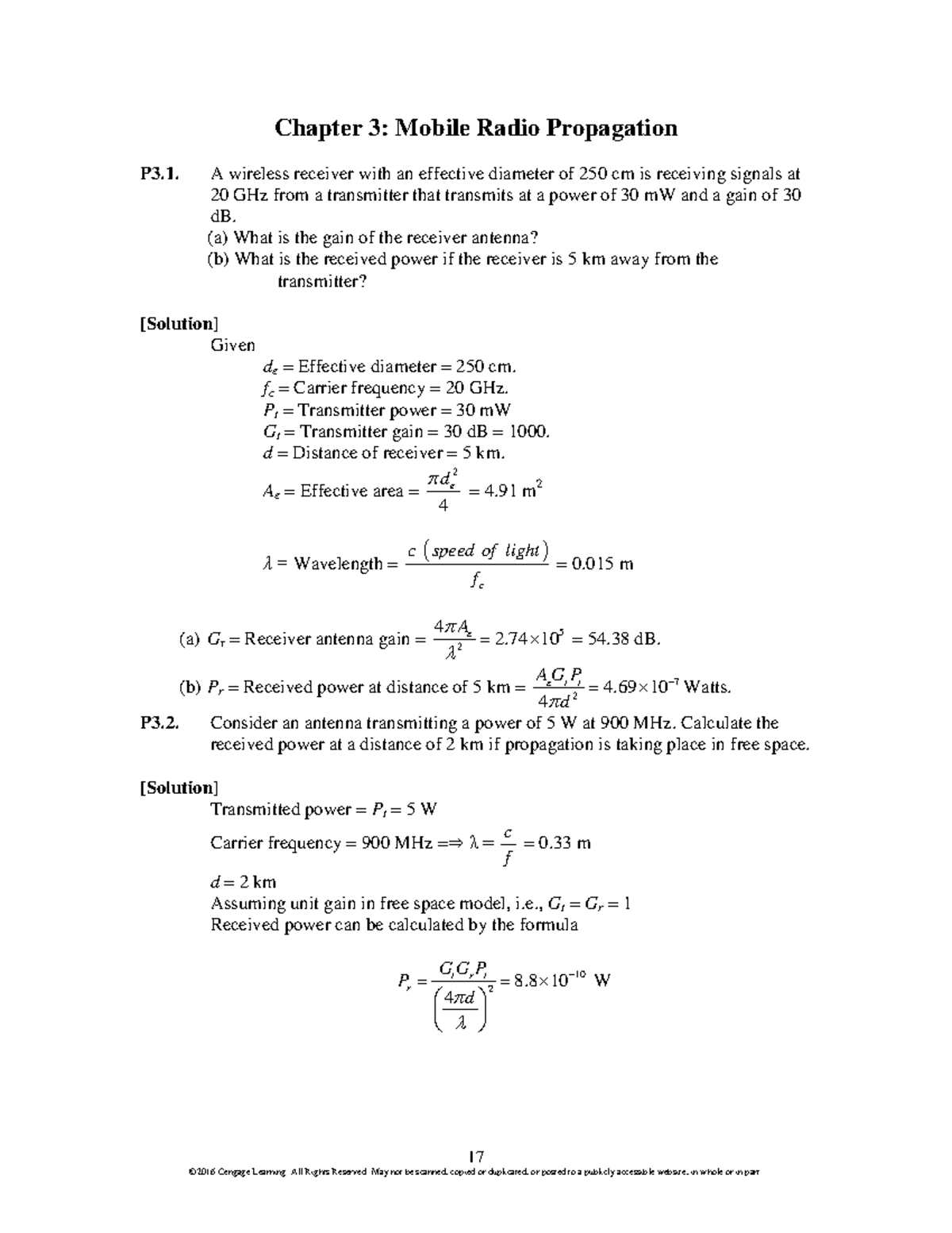 Chapter 3 Solutions Manual - Wireless Communication Concepts - Studocu