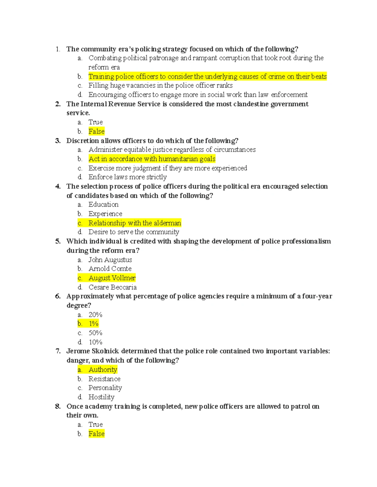 Mod 1 - Quiz - Module 1 Quiz - Laws that define criminal acts and how ...