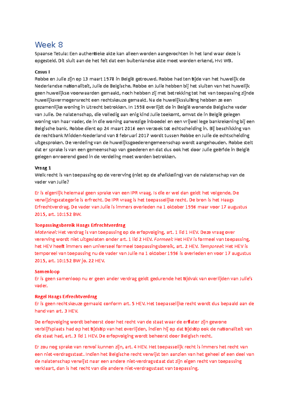 IPR - Week 8 - Werkgroepuitwerkingen Week 8 - Week 8 Spaanse Tetula ...