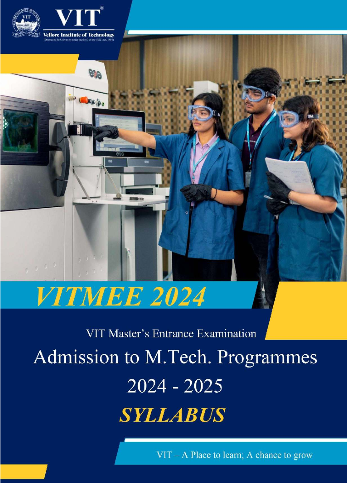 VITMEE 2024 M.Tech. Syllabus Overview for All Specializations - Studocu