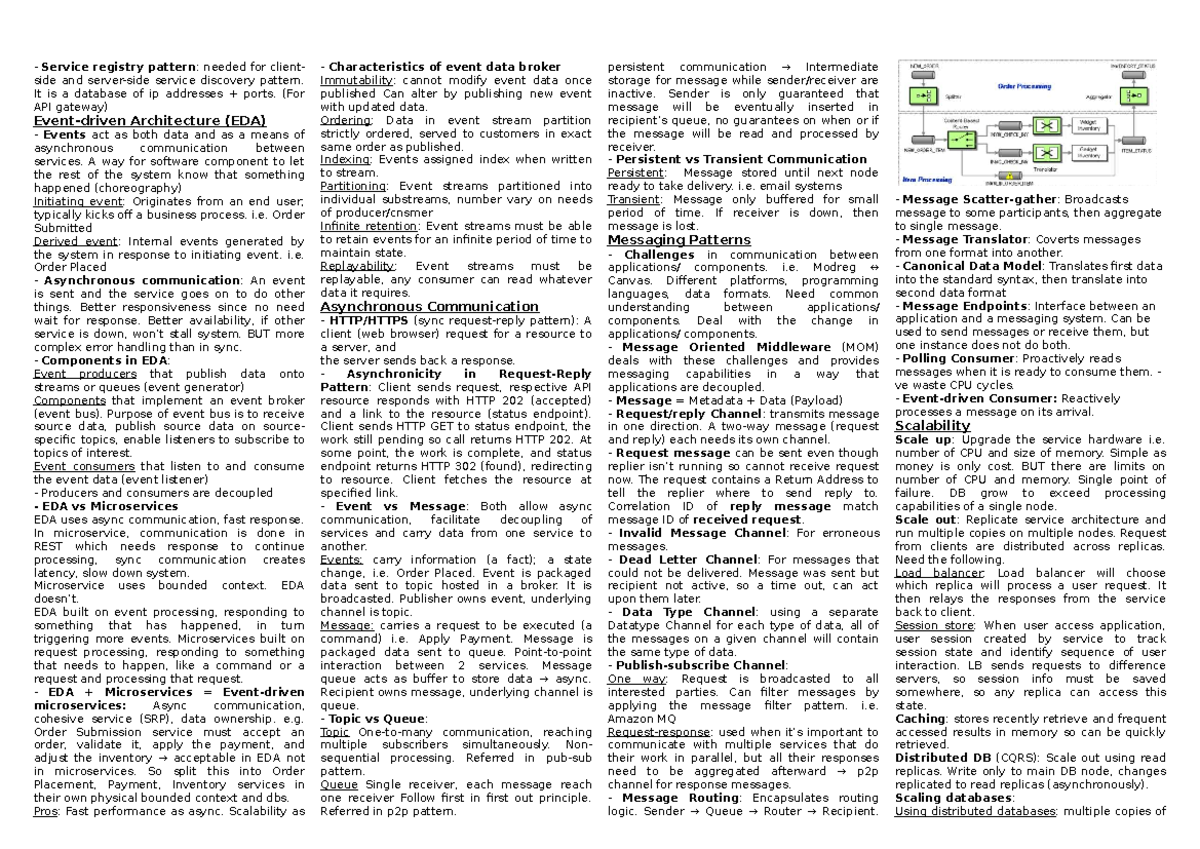 CS3219 Cheatsheet: Service Registry & Event-Driven Architecture ...