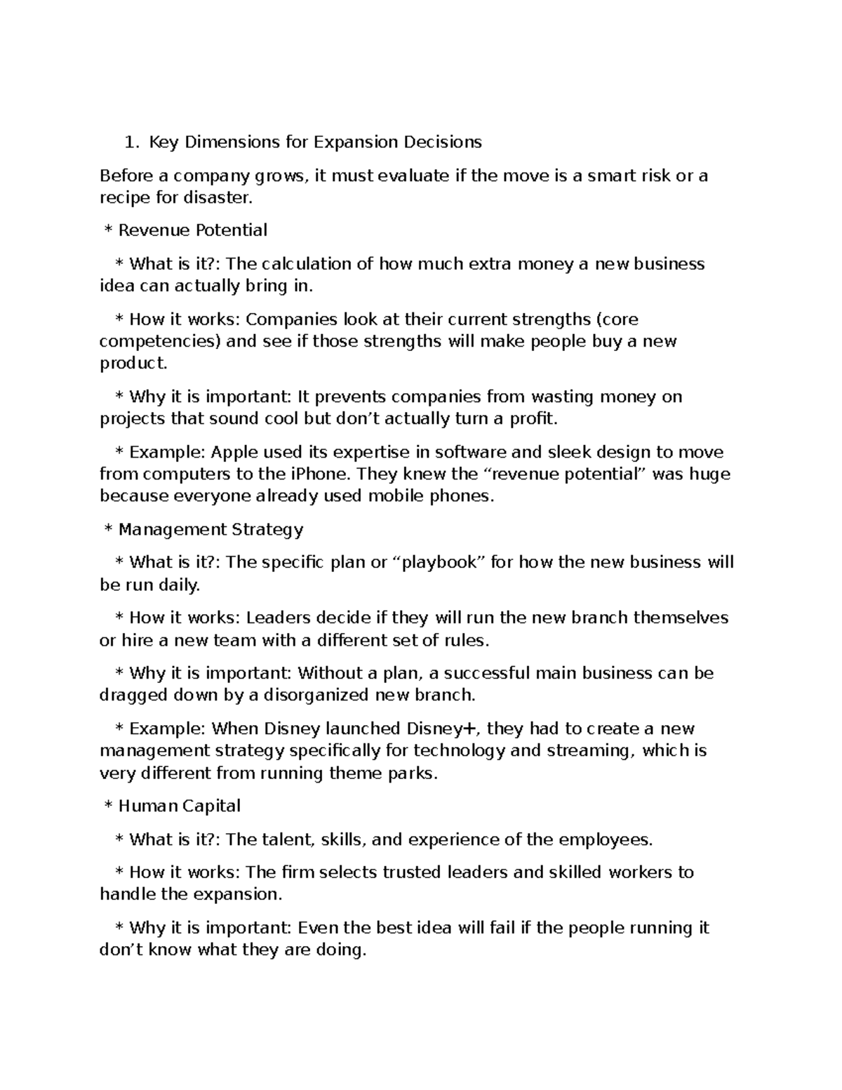 Strategic Management Chapter 6: Key Dimensions of Expansion ...