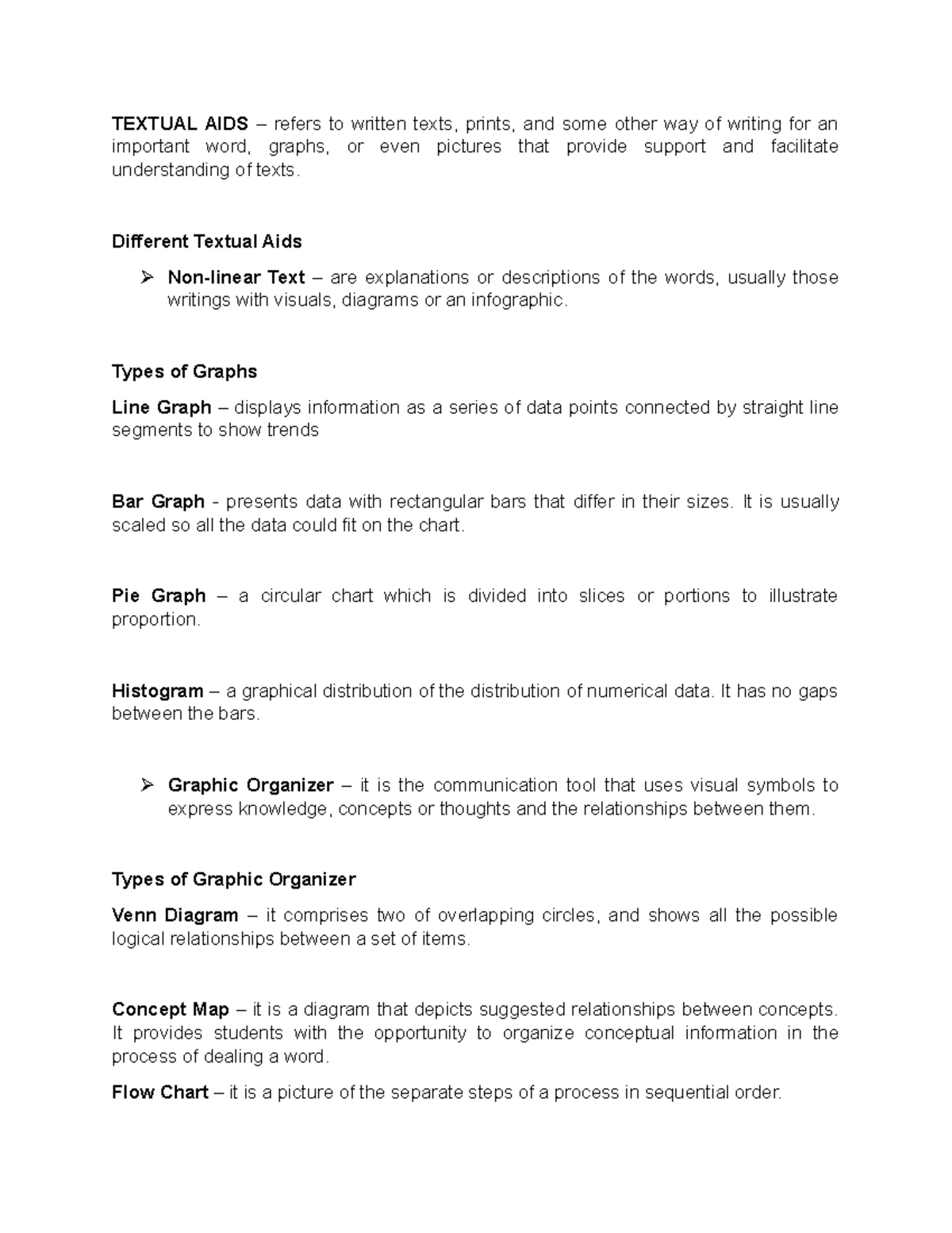 English 10 WEEK 2: Understanding Textual Aids and Graphs - Studocu