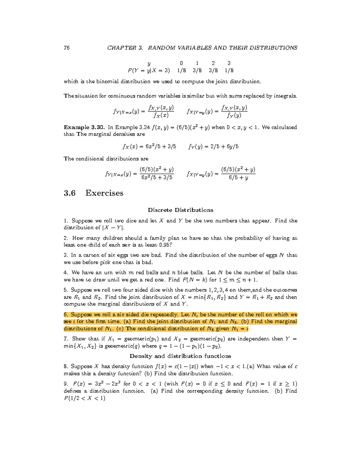 C3 EXERCISES: RANDOM VARIABLES & DISTRIBUTIONS - DURRET TEXTBOOK - Studocu