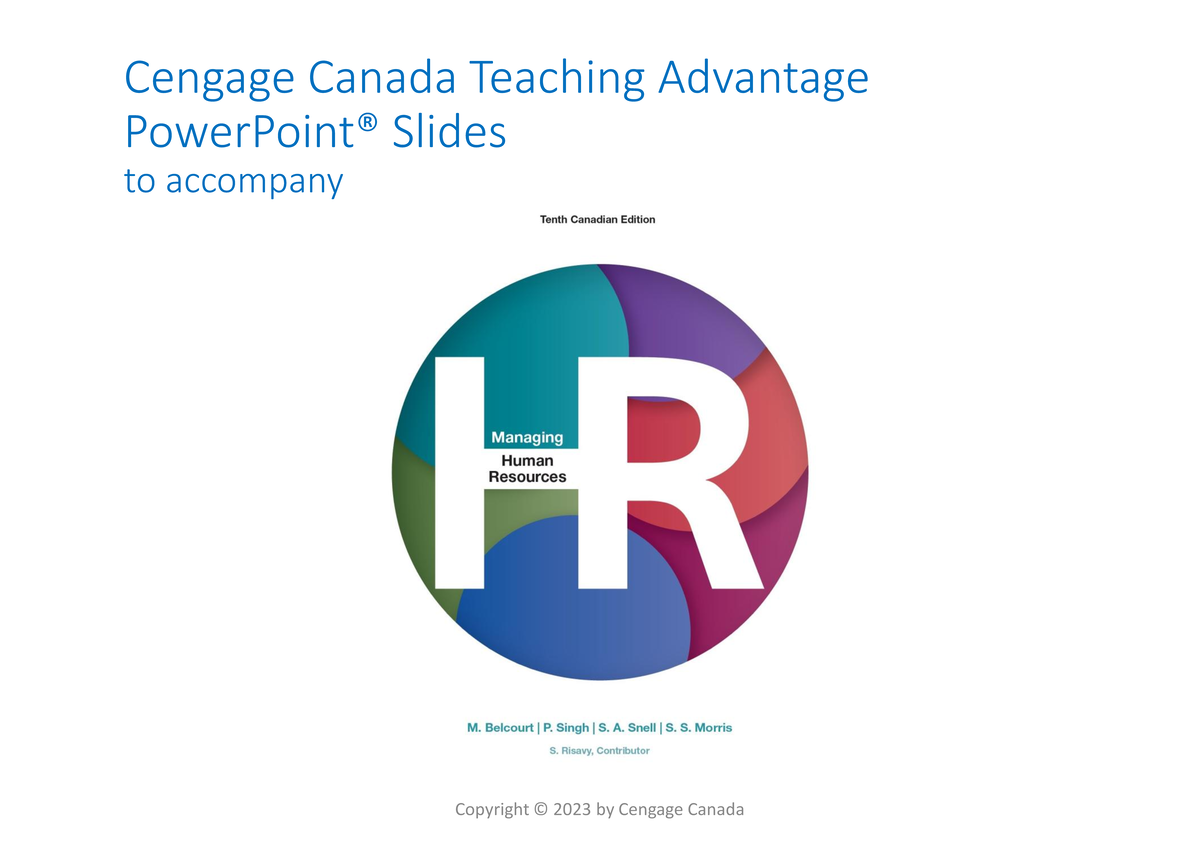 C08 Performance Management Systems Lecture Slides - Belcourt MHR 10ce ...