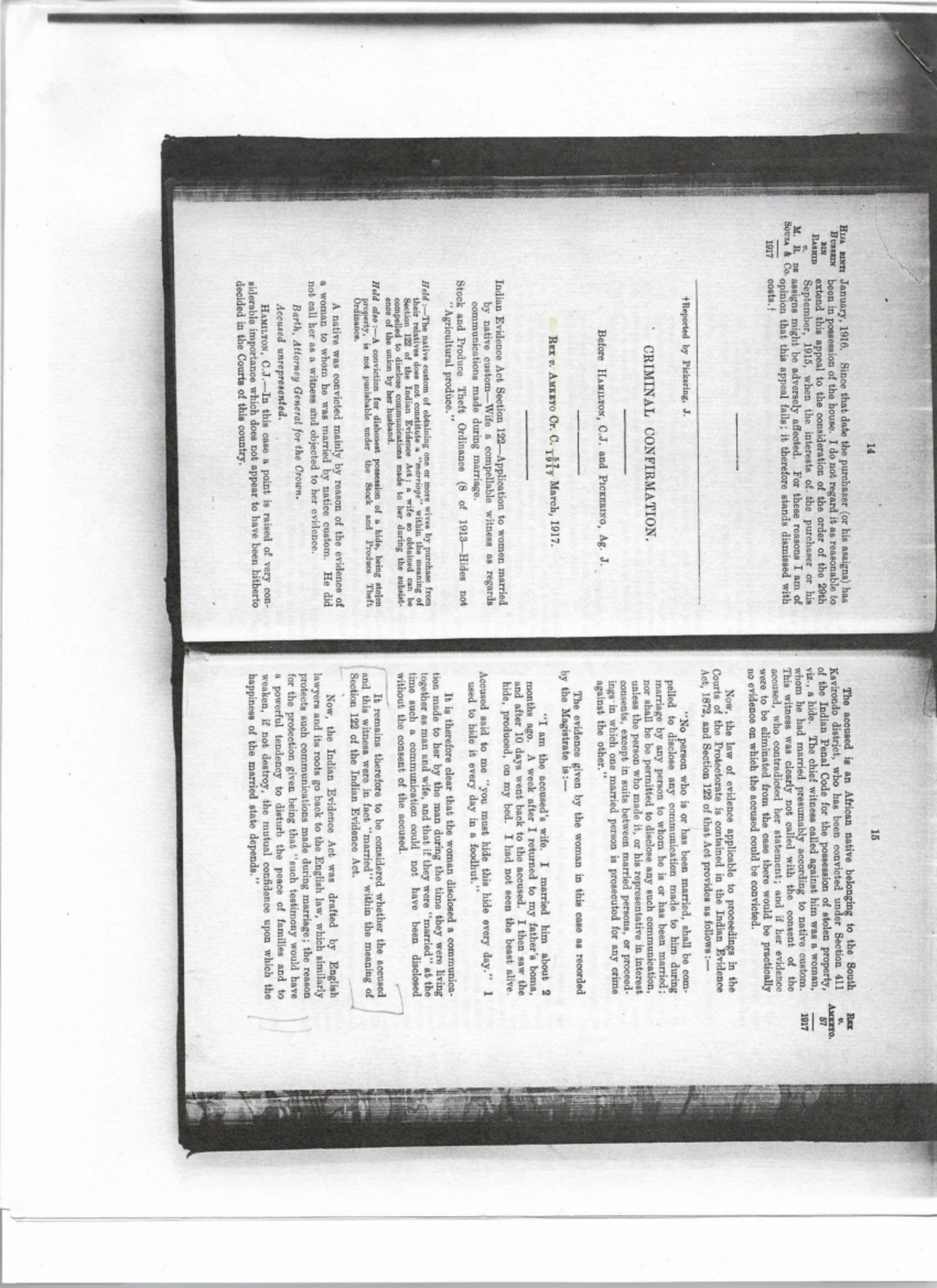 Amkeyo Case Study: Legal Implications of Native Marriage Customs (1917) - Studocu