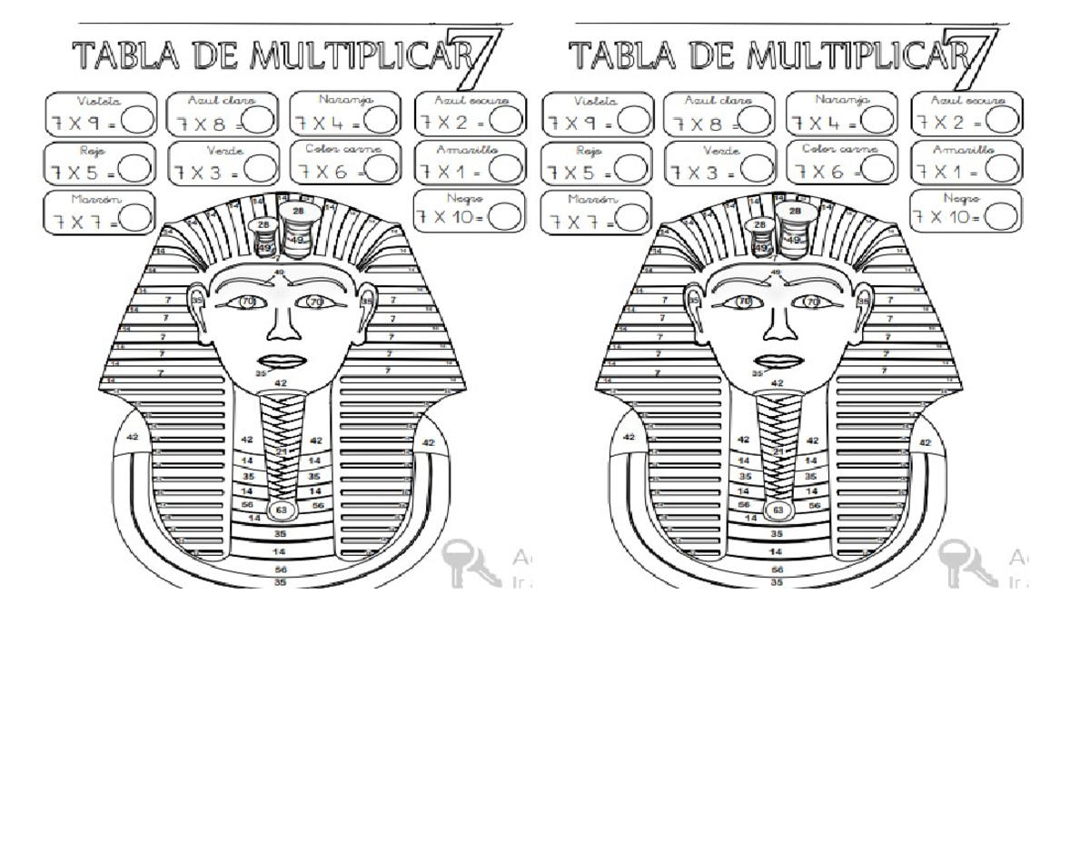 Para imprimir Tabla DEL 7 - TABLA DE MULTIPLICAR TABLA DE MULTIPLICAR ...