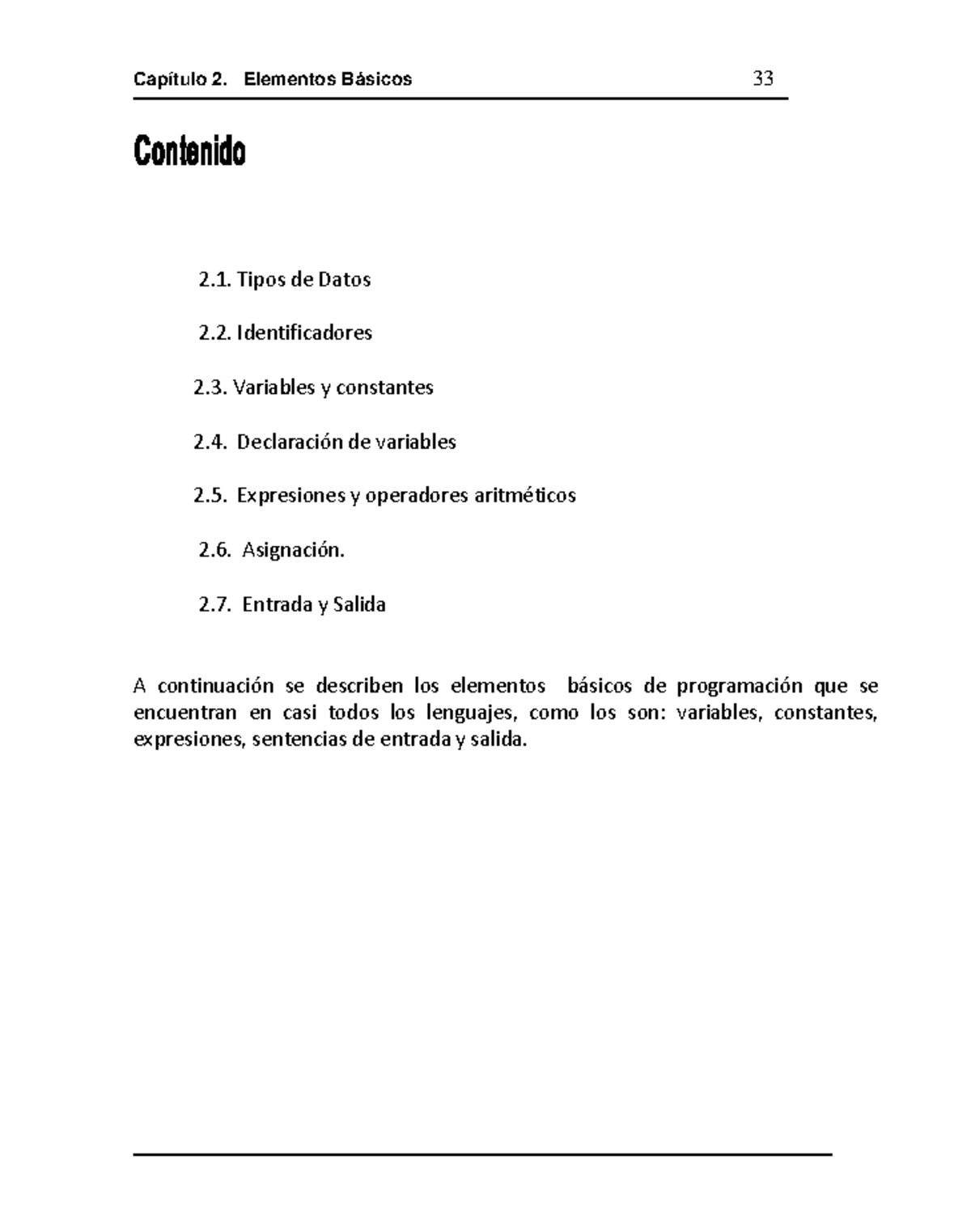 Cap2Elementos Basicos - Tipos de Datos Identificadores Variables y ...