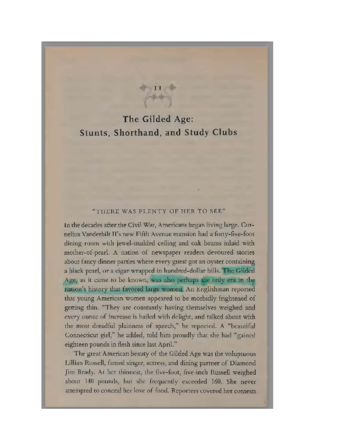 Honors 306 - The Gilded Age: Women, Society, and Change - Studocu