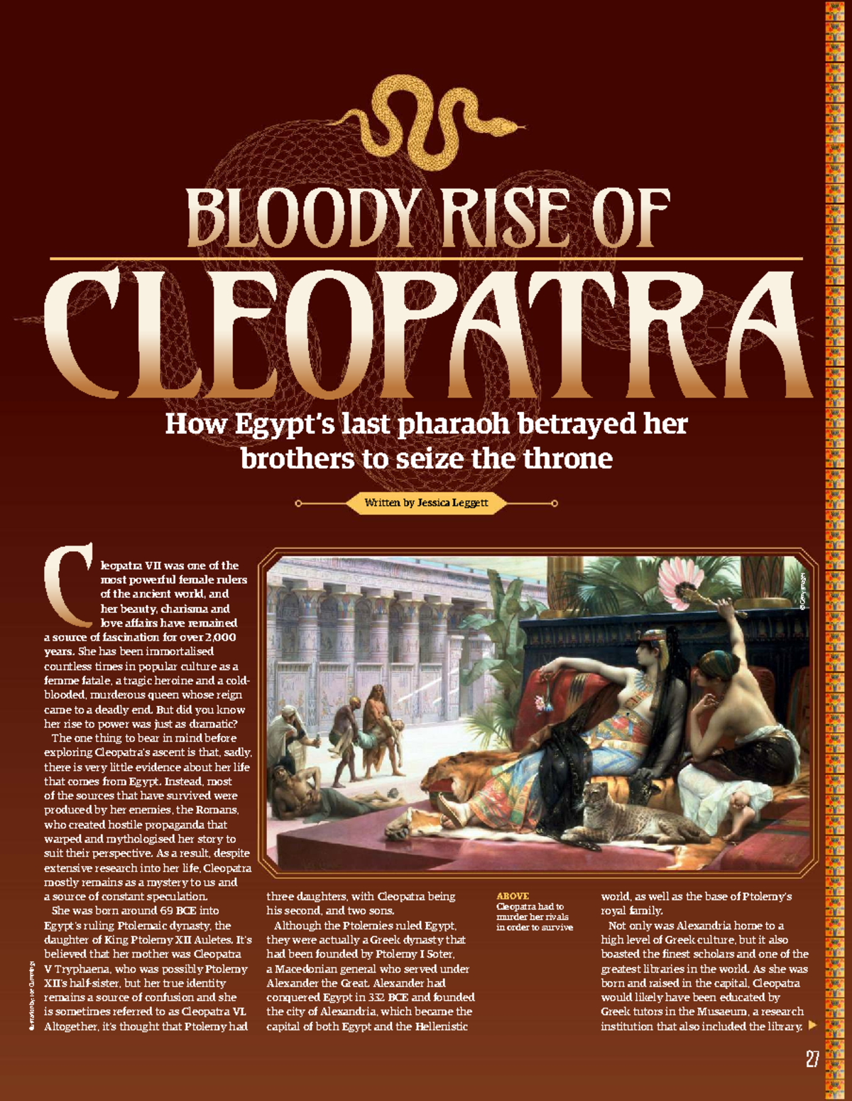 HIST 101: The Bloody Rise of Cleopatra - Power, Betrayal, and Legacy ...