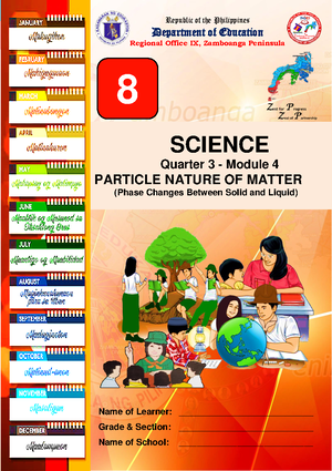 Science 8 Summative Test - Name of Learner ...