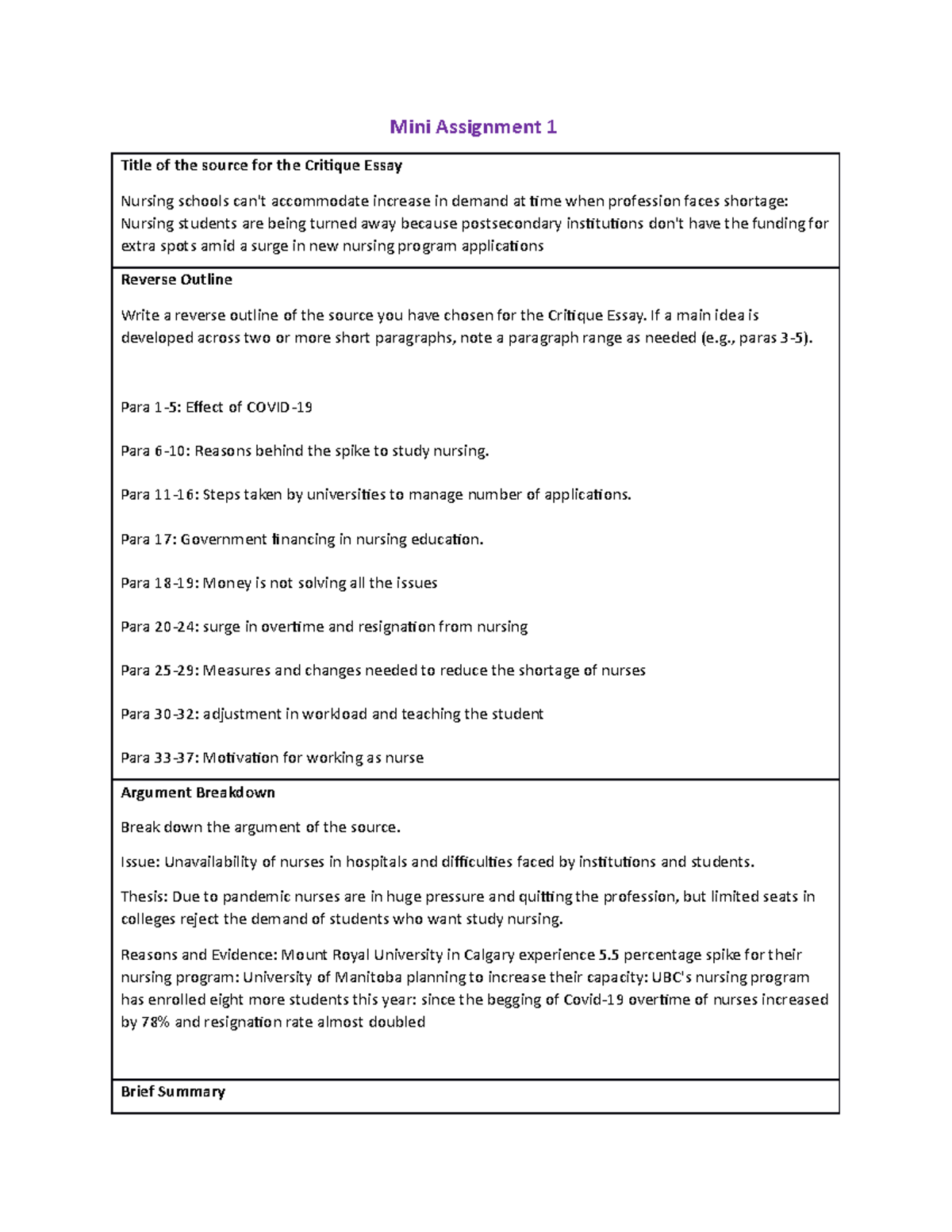 Mini Assignment 1 COMM171 - Mini Assignment 1 Title of the source for ...