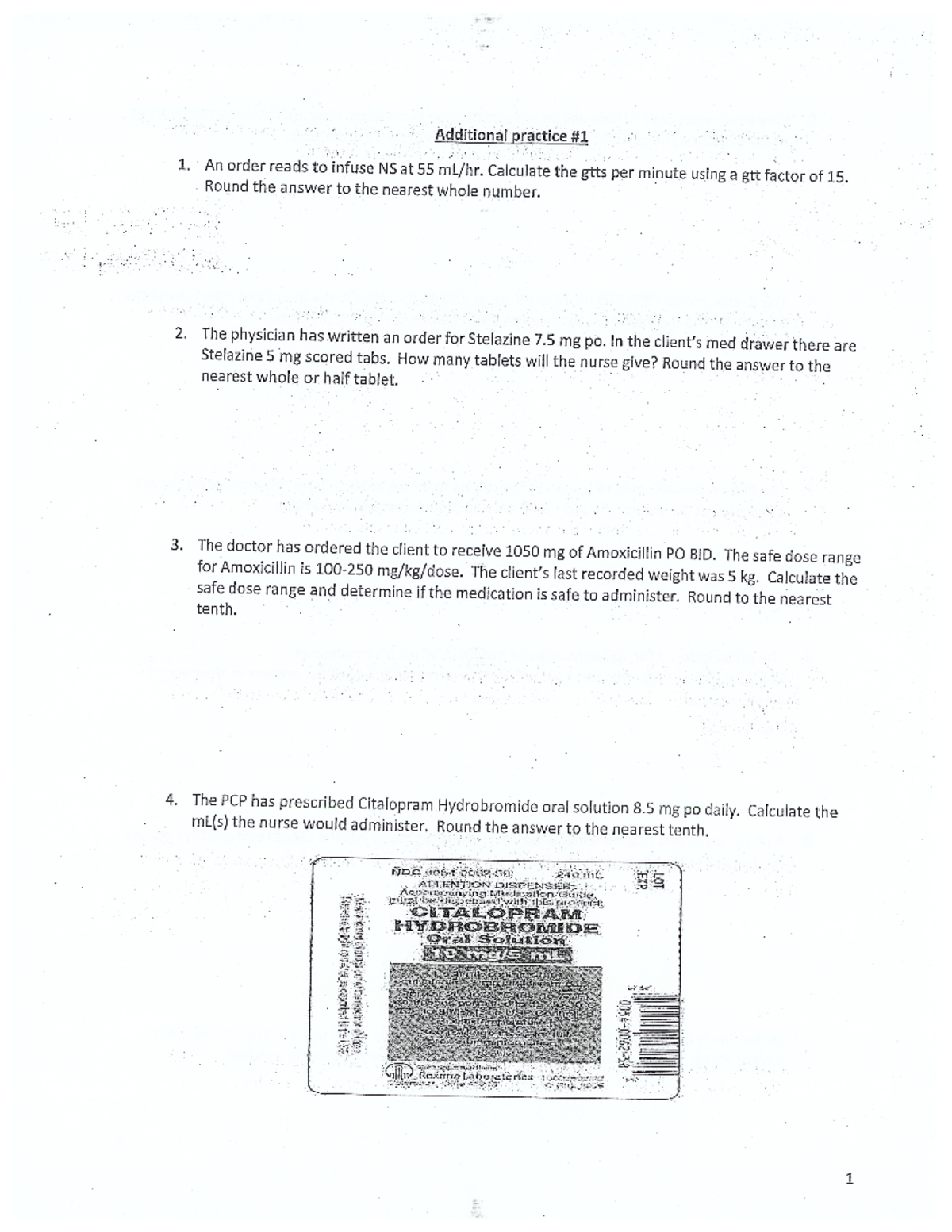 Dosage Calculations Practice Exercises for Healthcare Students - Studocu