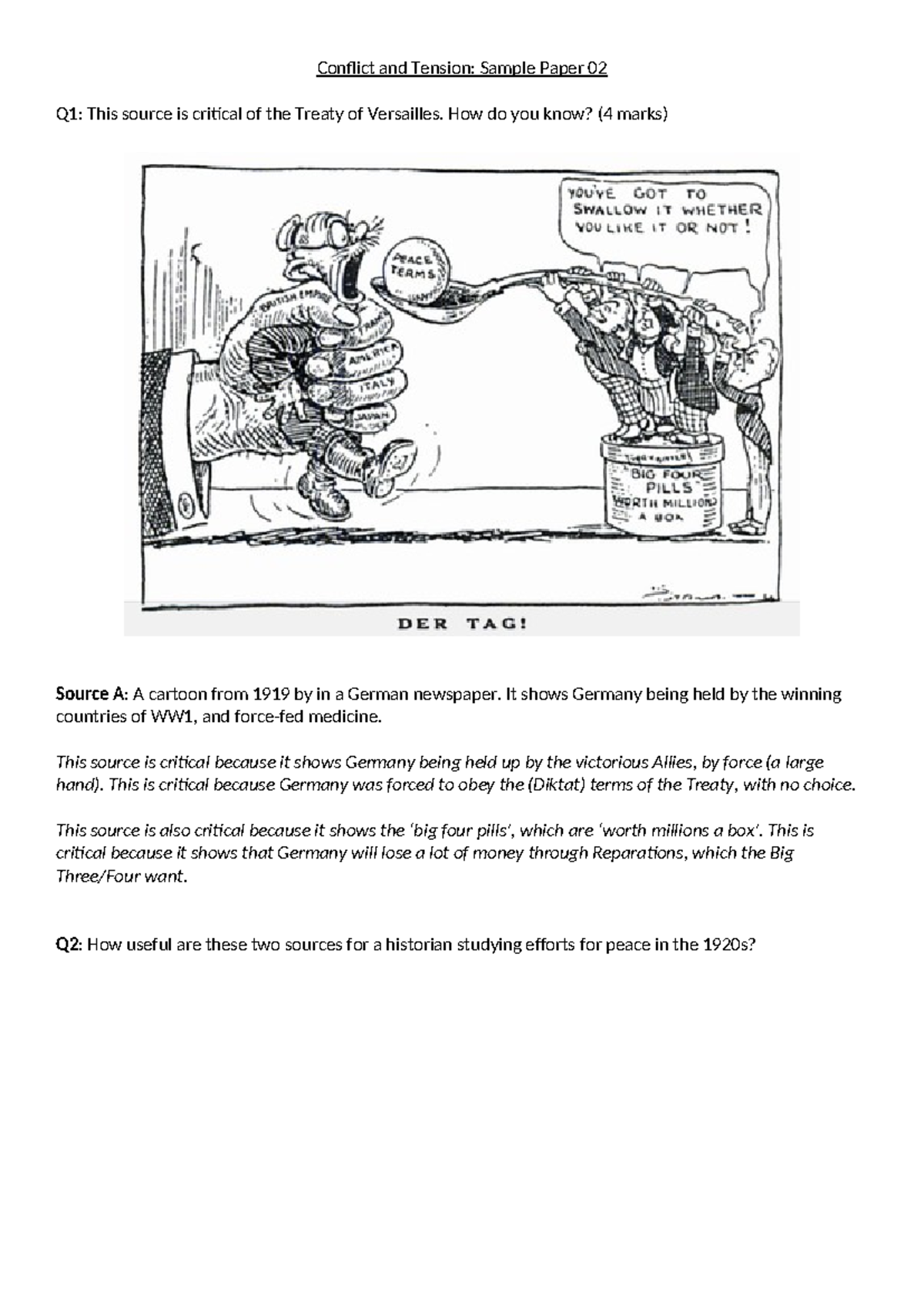 Conflict and Tension: Analysis Paper on League of Nations Failure - Studocu
