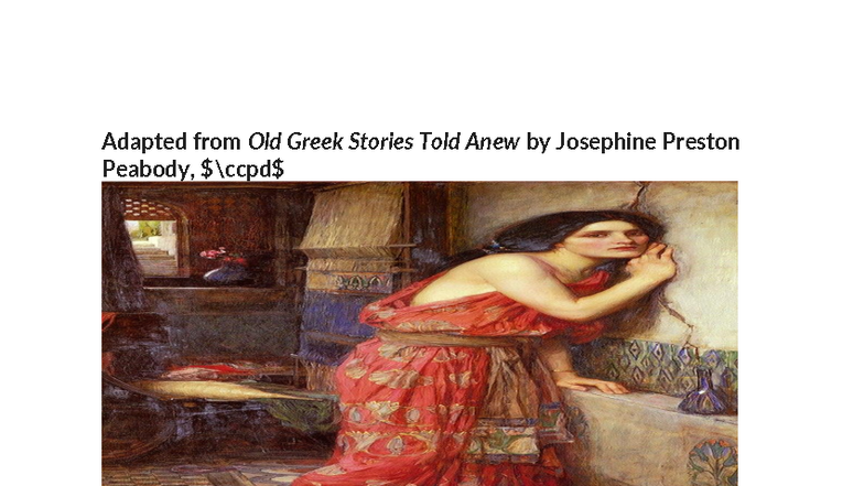 Pyramus and Thisbe: A Tragic Love Story Retold - Studocu