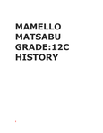 [Solved] Different responses to the TRC In South Africa - History - Studocu