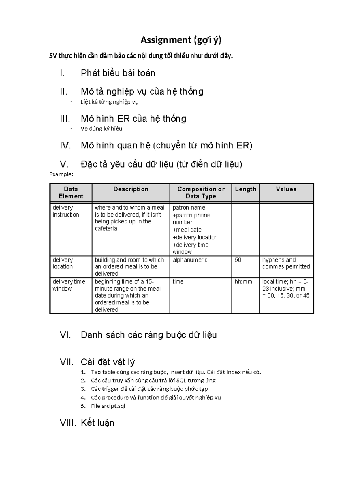 DBI202 Assignment Guide - Detailed Steps for Project Completion - Studocu
