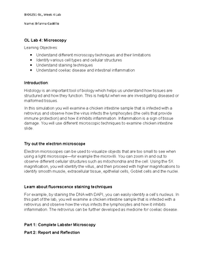 Week three lab - lab - Name: OL Lab 3: Cell Membrane and Transport ...