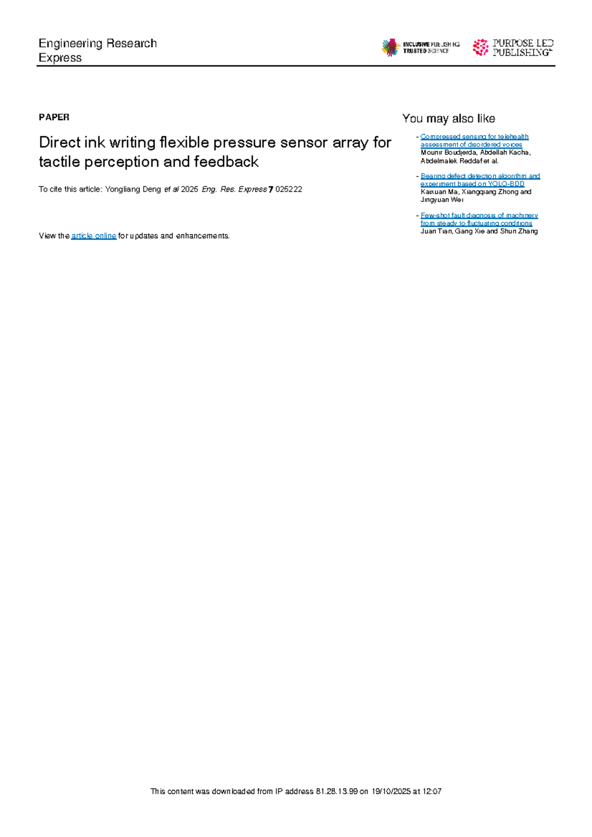 ENGR 2025: Direct Ink Writing Flexible Pressure Sensor Array for ...
