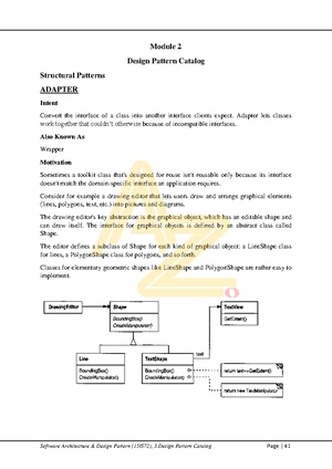 SADP 21CS741 - Comprehensive Overview of Design Patterns in OOP - Studocu
