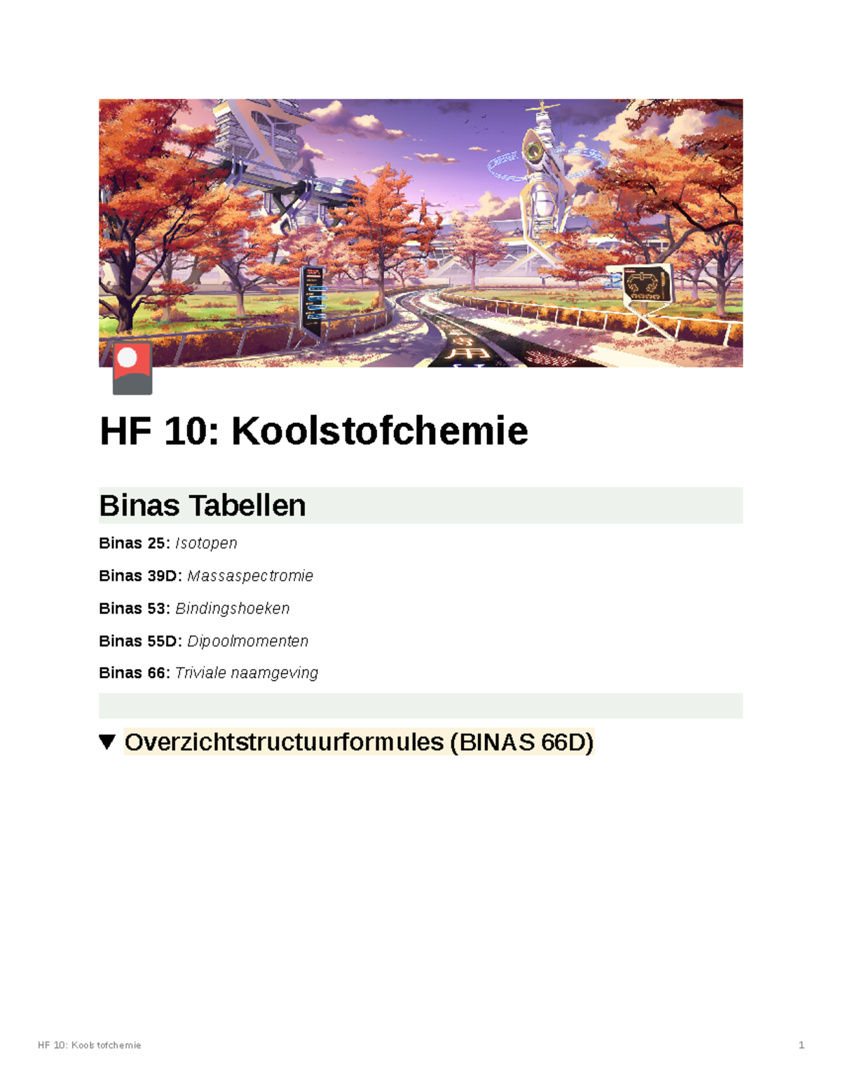 HF 10: Koolstofchemie - Overzicht van Structuurformules en Isomeren ...