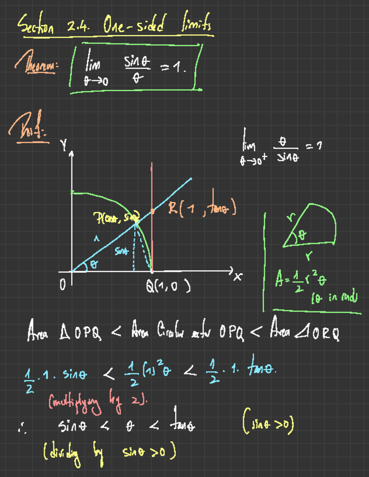 Limits and One-Sided Limits in Calculus - Math Notes - Section 2. 4 ...