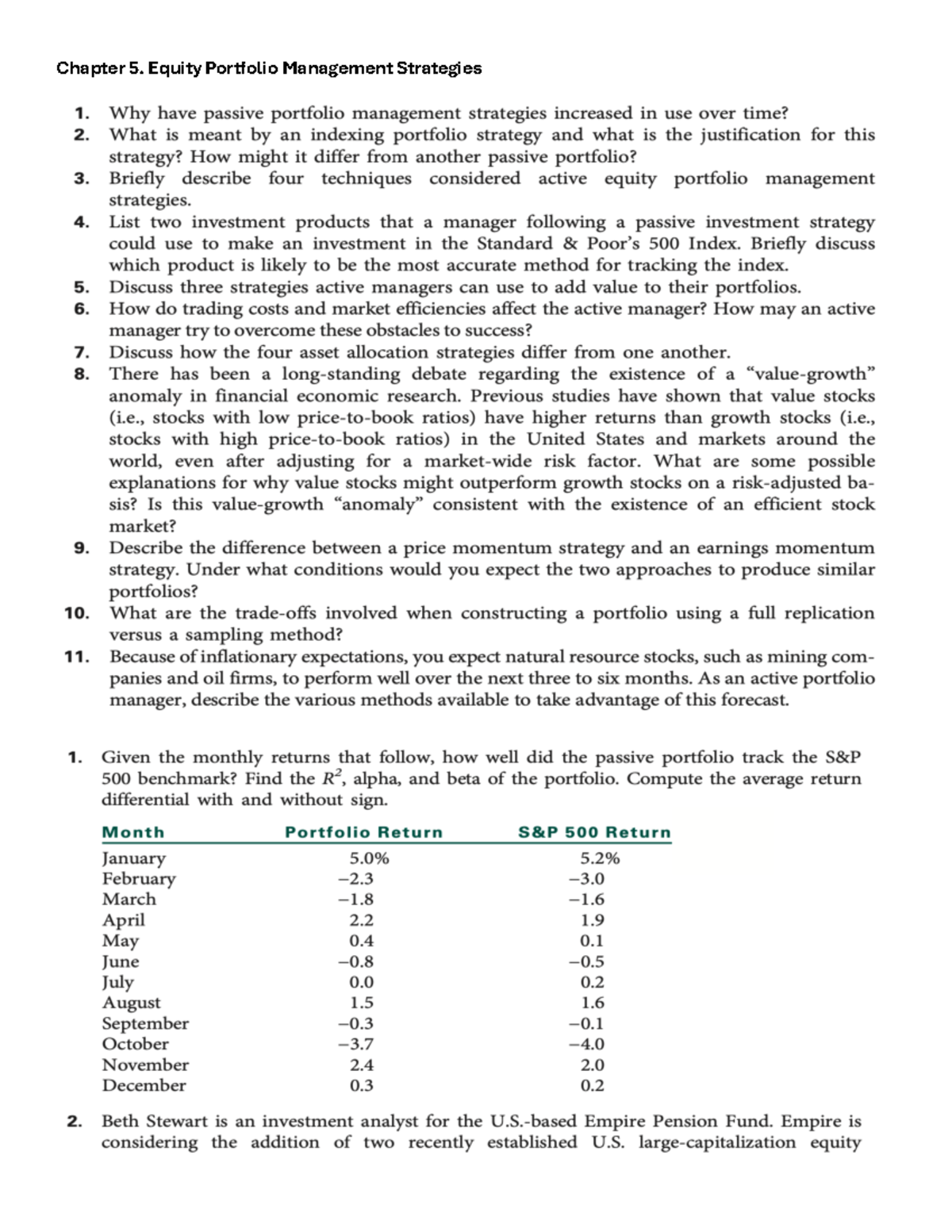 Portfolio managemnet - Principles of Finance - Chapter 5. Equity ...