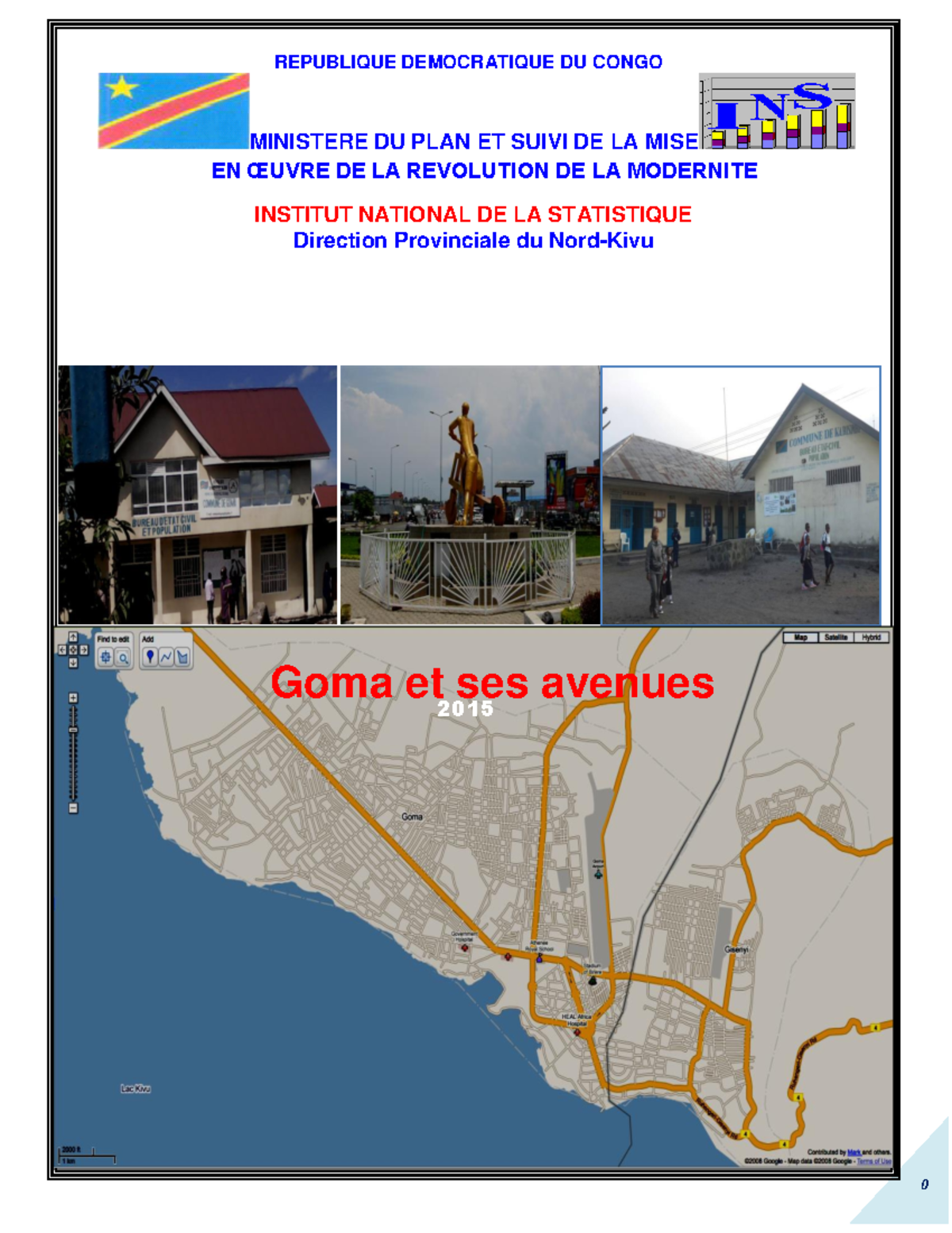 Goma et ses avenues: Étude démographique de la ville en 2015 - Studocu