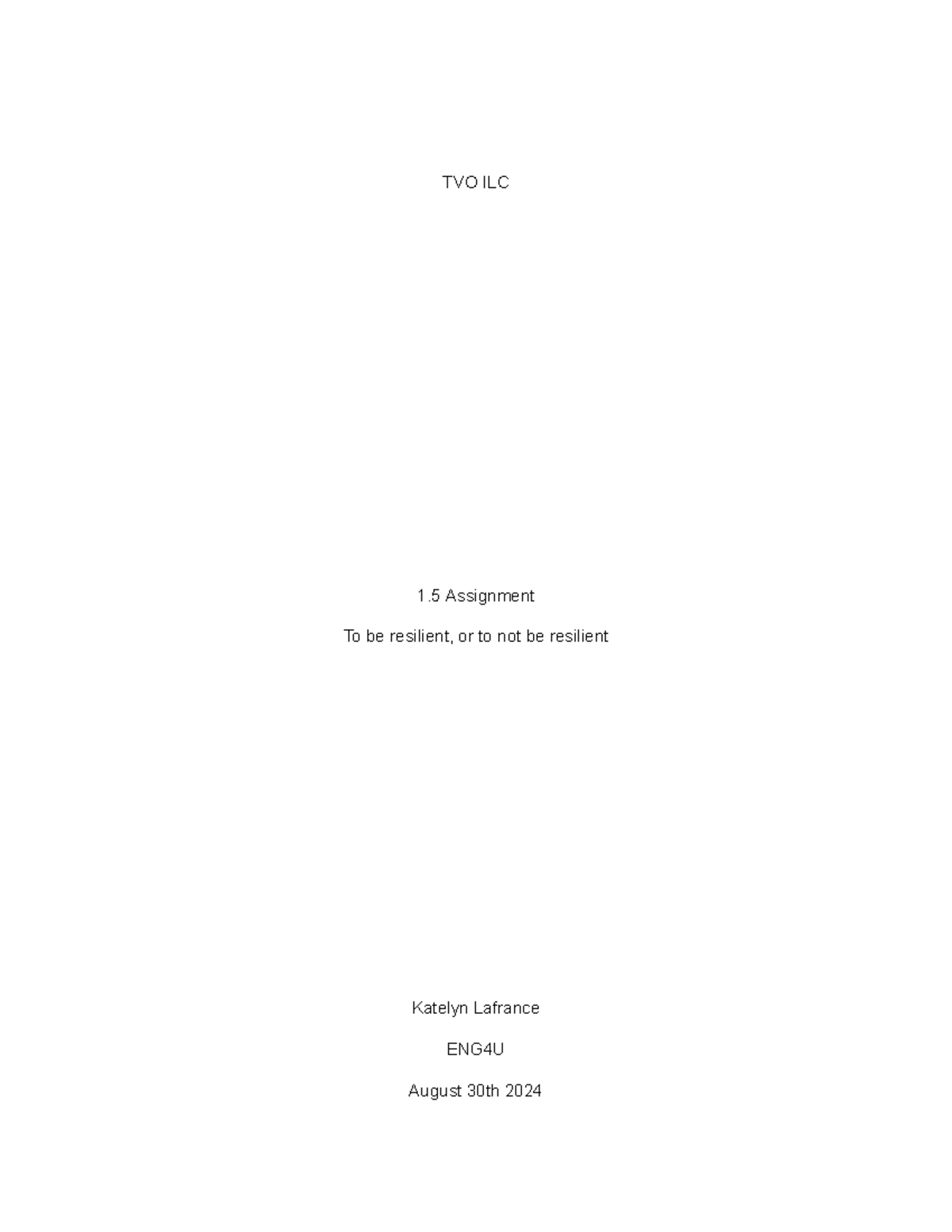 ENG4U Essay: Resilience in Hamlet & Oedipus Rex - A Comparative ...