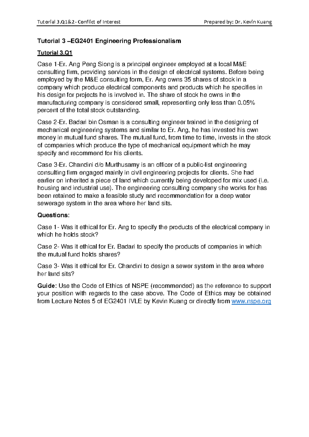 Tutorial 3 -Q1and Q2 EG2401 (Student's Version)-Kevin Kuang - Tutorial ...