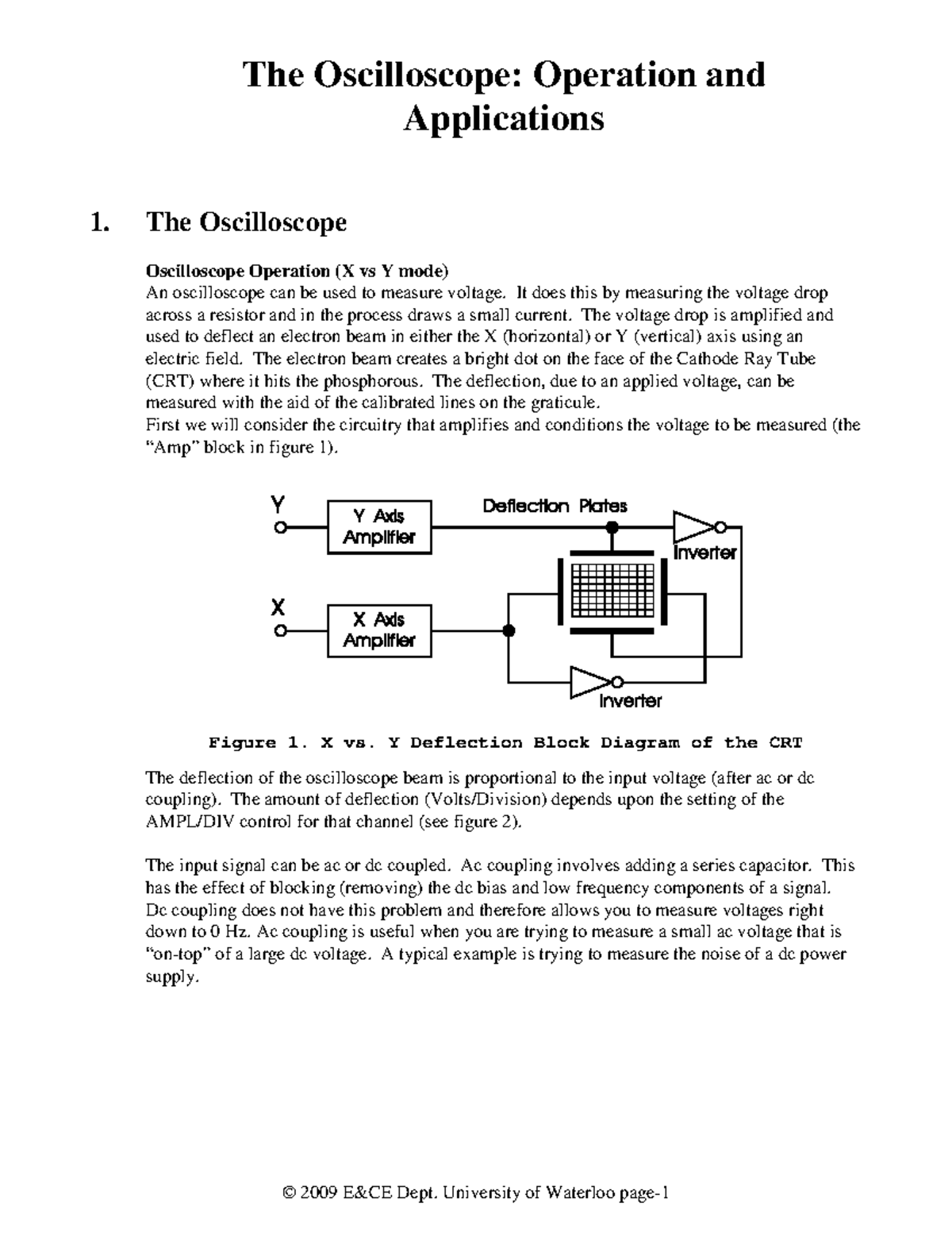 Oscilloscope Operation & Applications: Key Concepts & Techniques - Studocu
