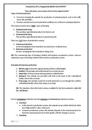 Agricultural science P2 gr10 final exam 2023 - UXOLOPHAMBILI HIGH SCHOOL P BOX 226 HAMMARSDALE ...