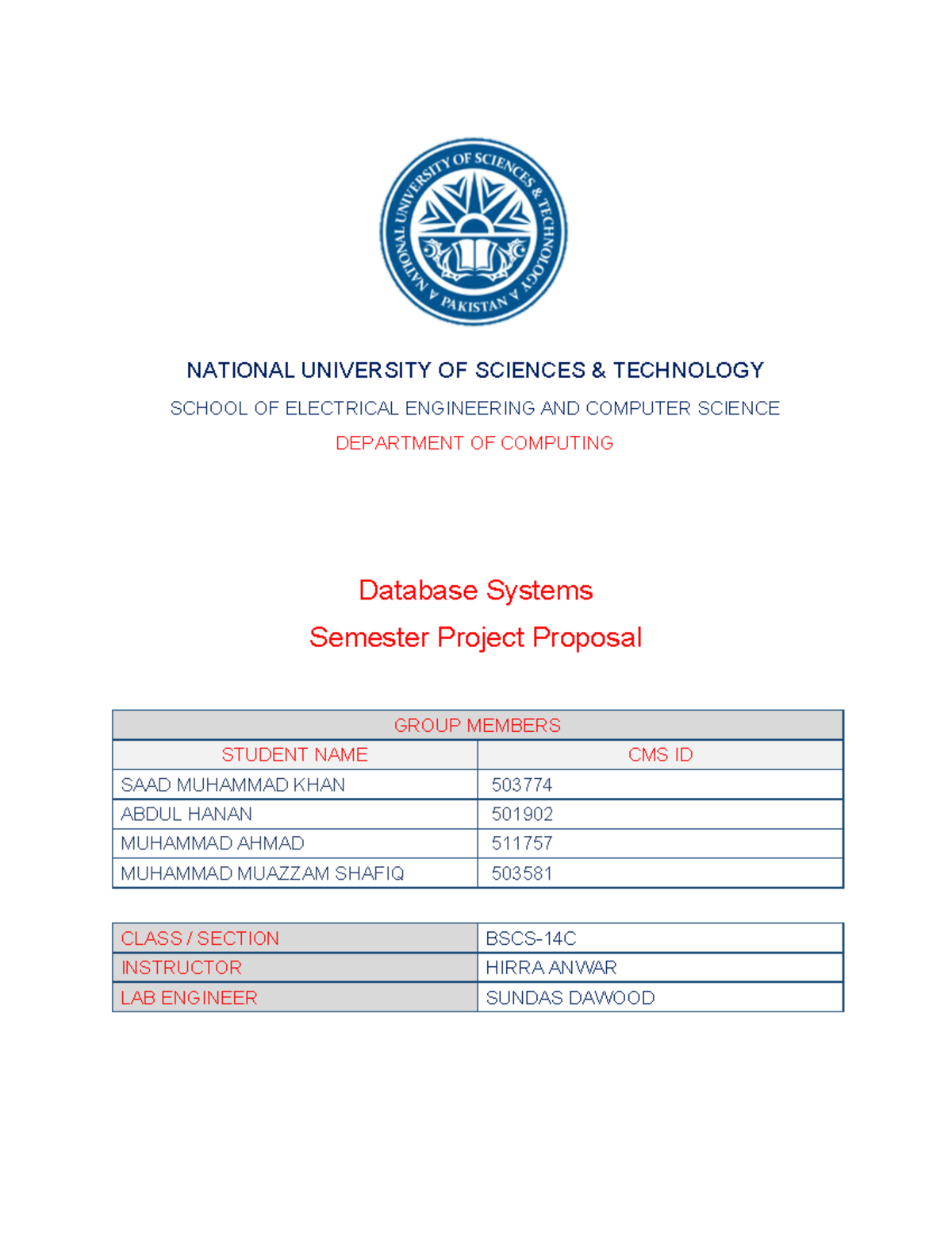 DBS Project Proposal - egeeggEGegSEGE - Computer Science - NATIONAL ...