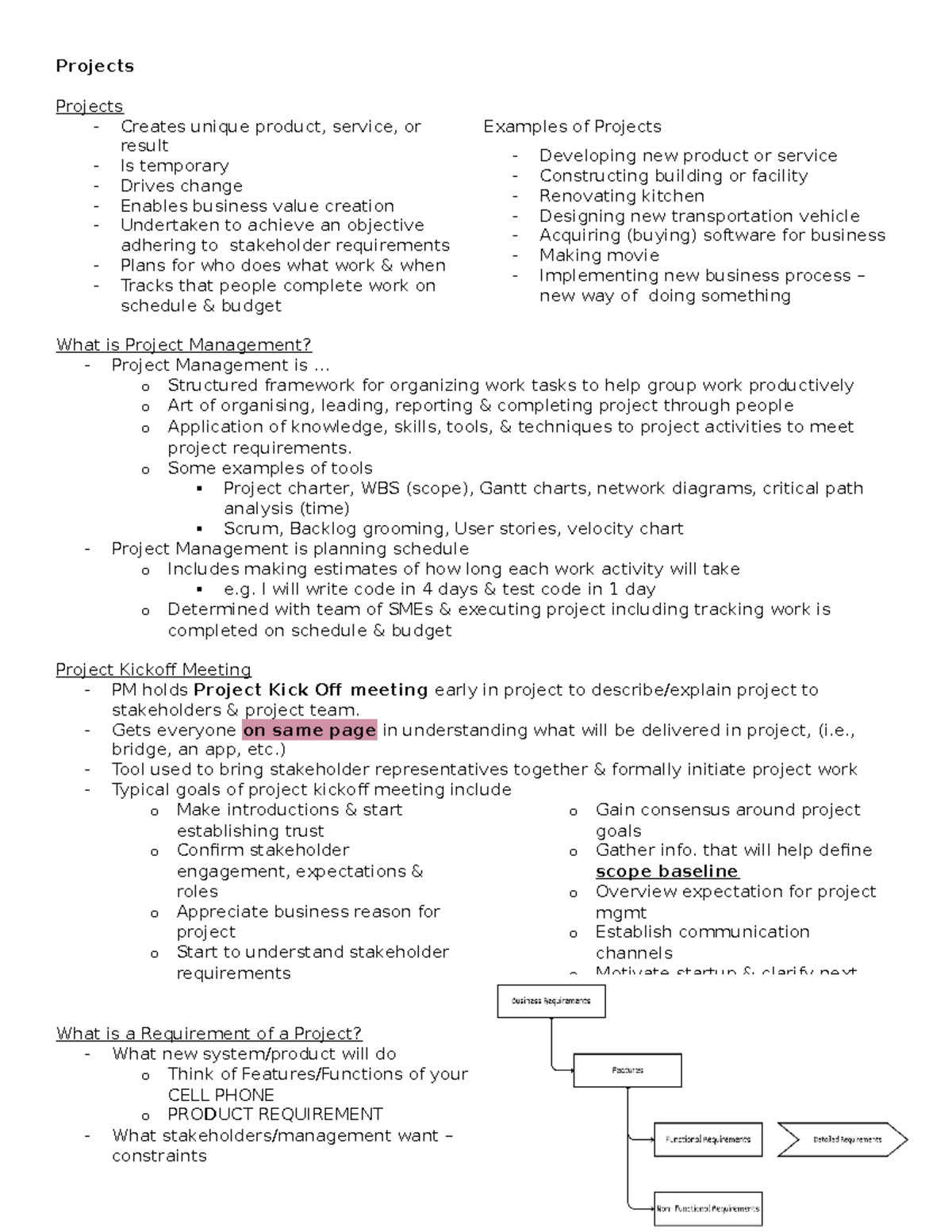 Scope & Quality Notes - Projects Projects - Creates unique product ...