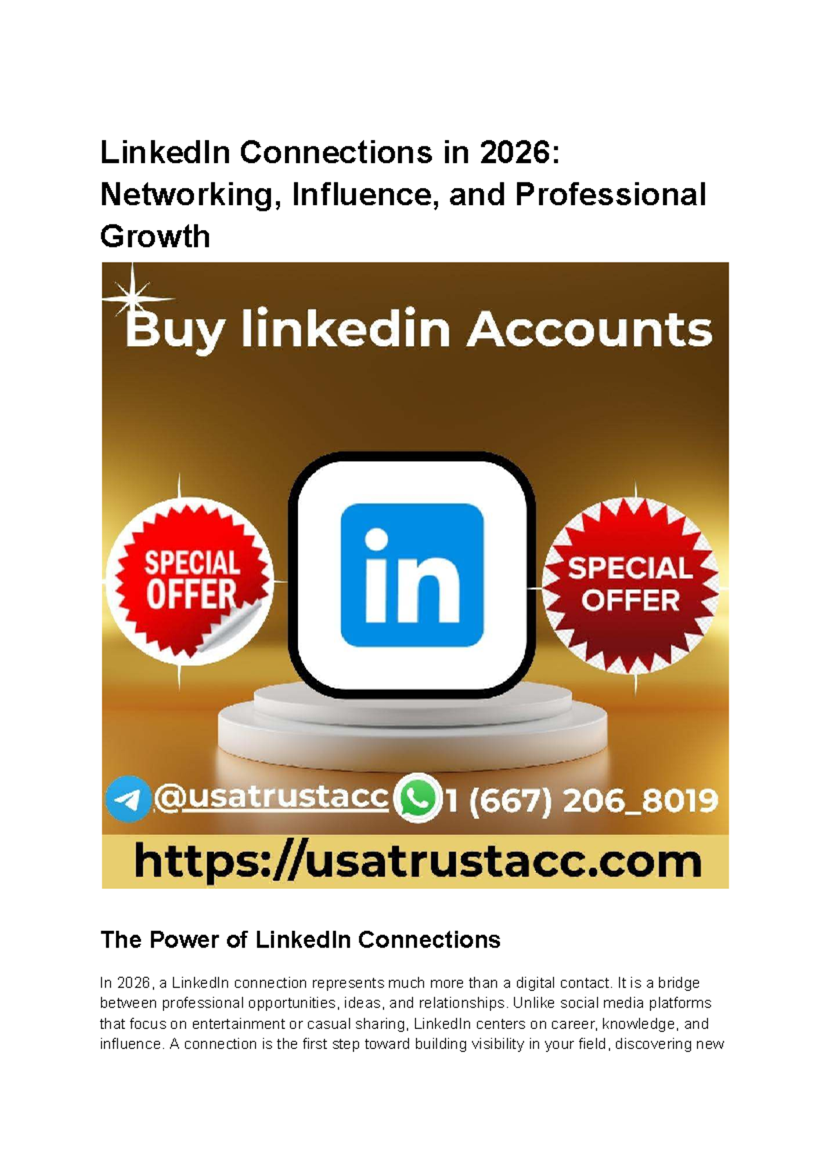 Linkedin Connections In 2026 Networking Influence And Growth Studocu