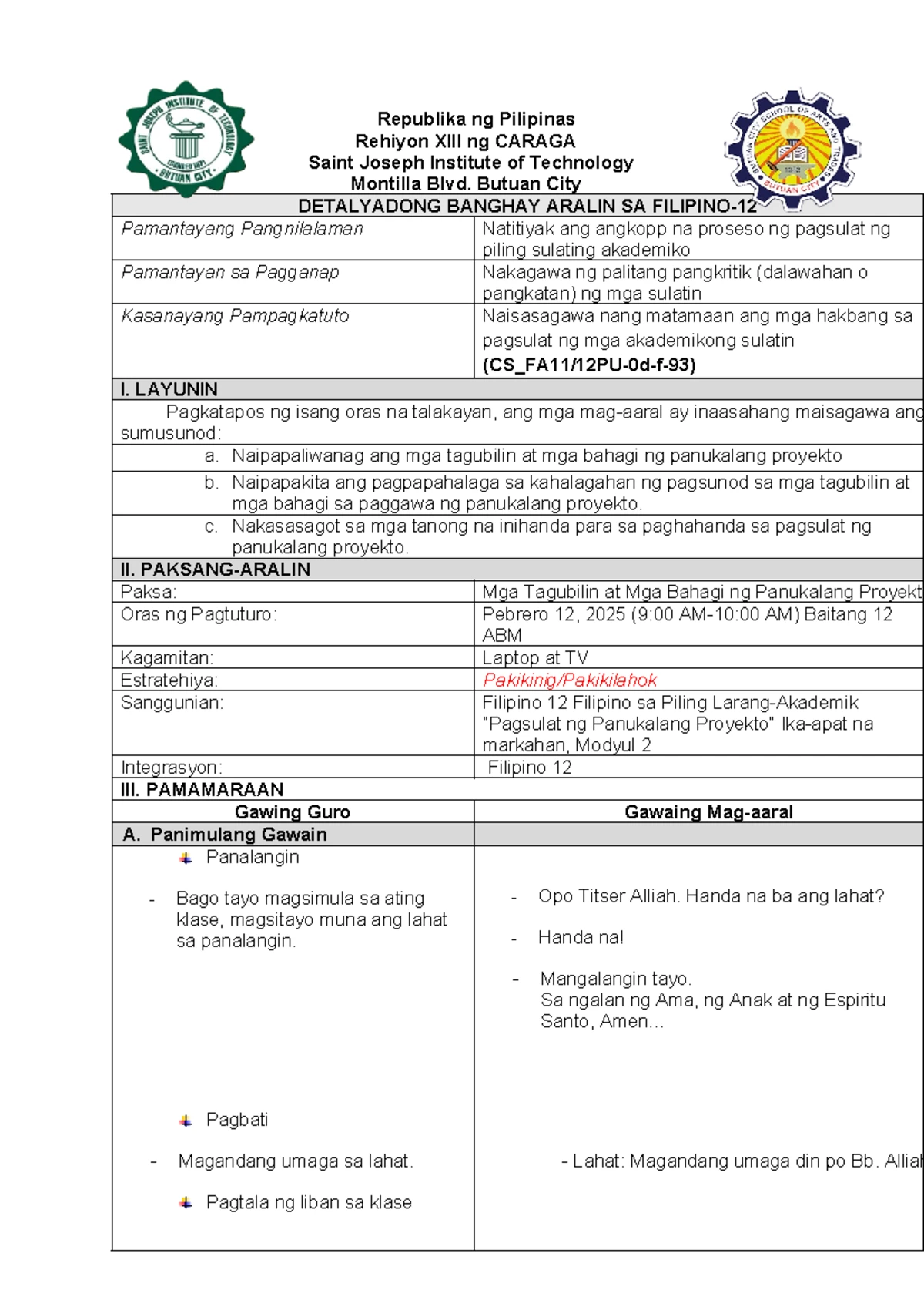 KONSEPTONG PAPEL: Pagsasatitik ng Pinagmulan ng Pangalan ng Bae - Studocu