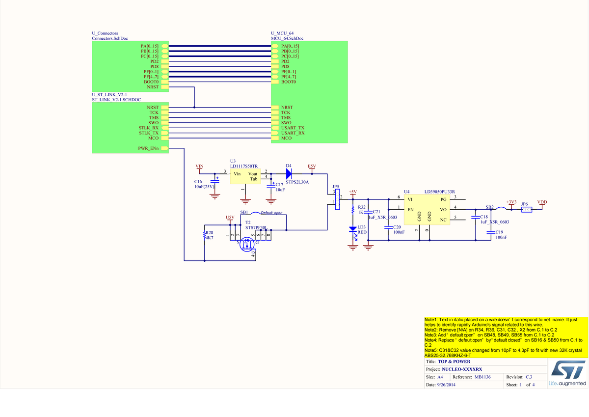 STM32 Nucleo 64 Pins Schematics: U_MCU_64 Project Overview - Studocu