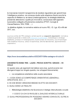 Linee Guida TESI TFA - Come preparare la Tesi del Tfa - LINK CAMPUS ...