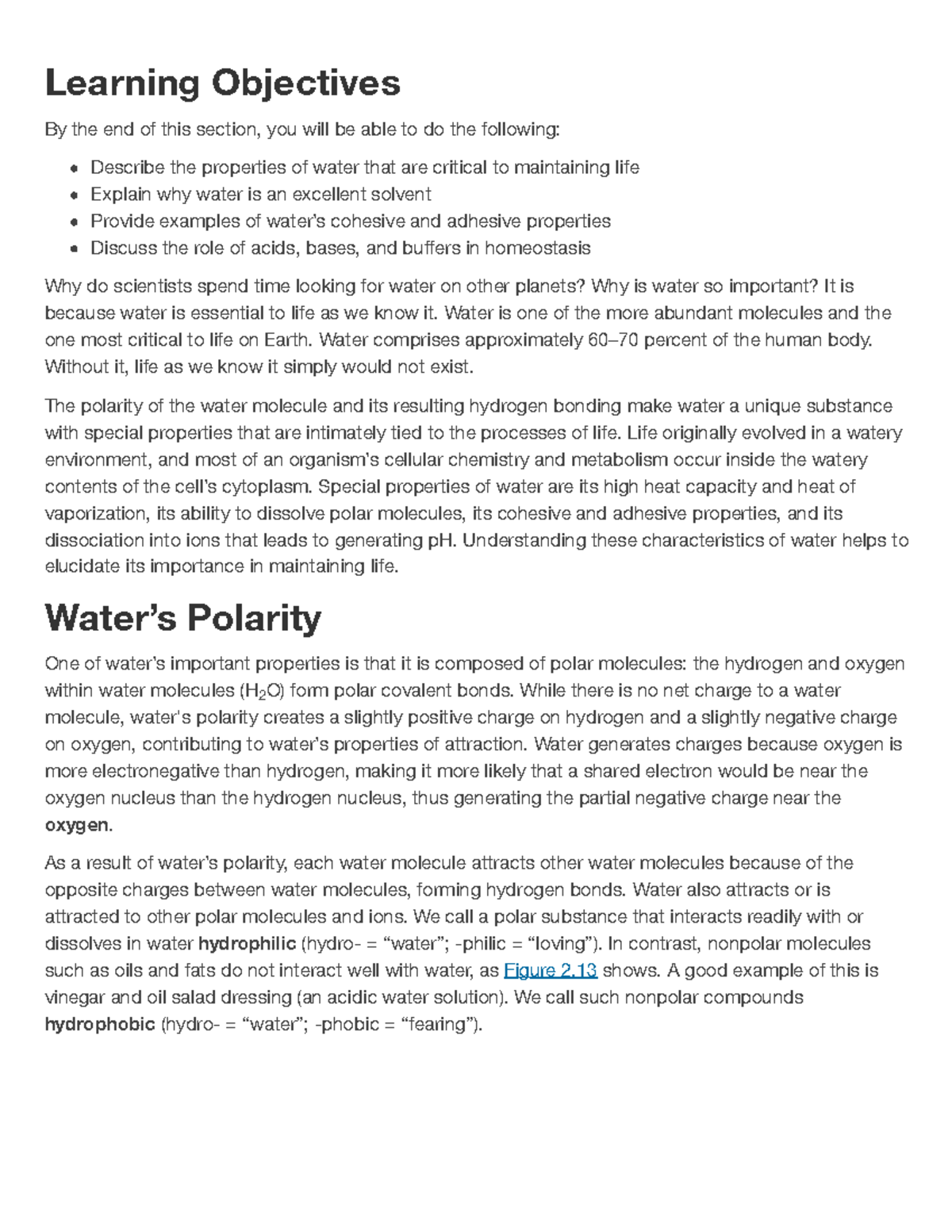Exploring Water's Unique Properties: pH, Buffers, and Life (Biology 2e ...
