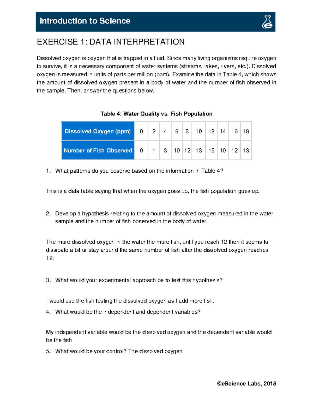 Lab 01 Report - Intro to Science-1 eScience Lab Data Analysis - Studocu