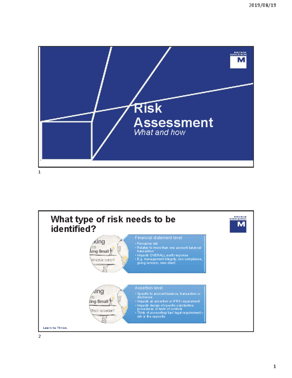 3 - Risk Assessment: Understanding Types and Factors Involved - Studocu