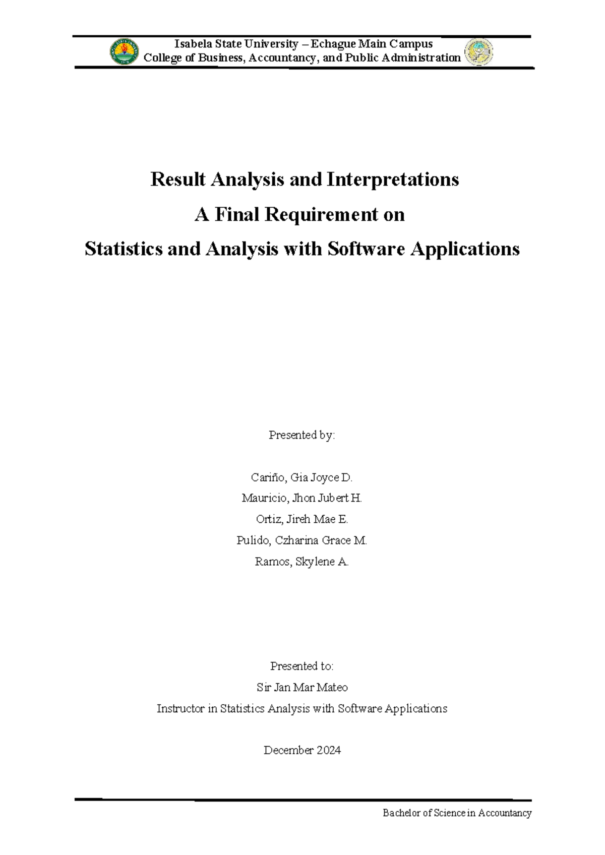 Statistics Analysis and Result Interpretations for Stat 101 Final Exam ...