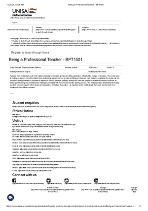 1 Bachelor of Education in Intermediate Phase Teaching (90103) - Home ...