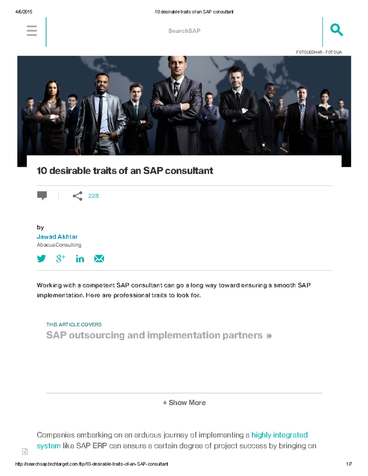 10 Essential Traits of an SAP Consultant for Success - Studocu