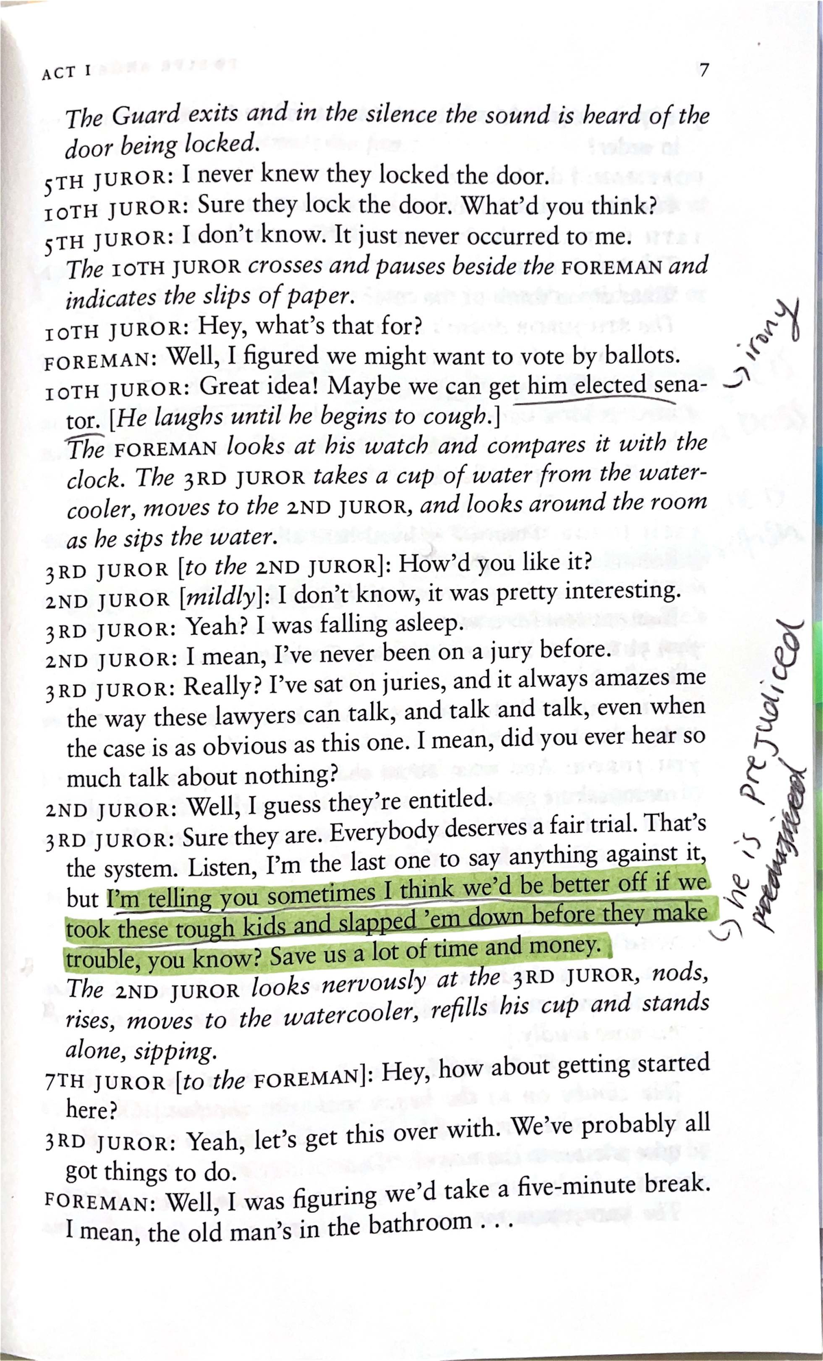 12 Angry Men: Key Quotes and Analysis from ACT I and II - Studocu