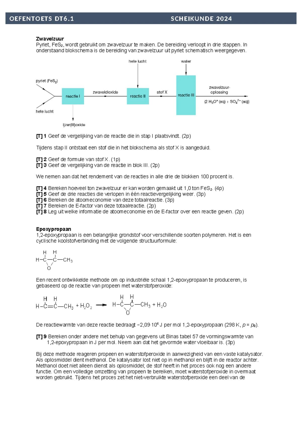 Scheikunde examen 2021 - III - Examen VWO 2021 scheikunde Bij dit ...