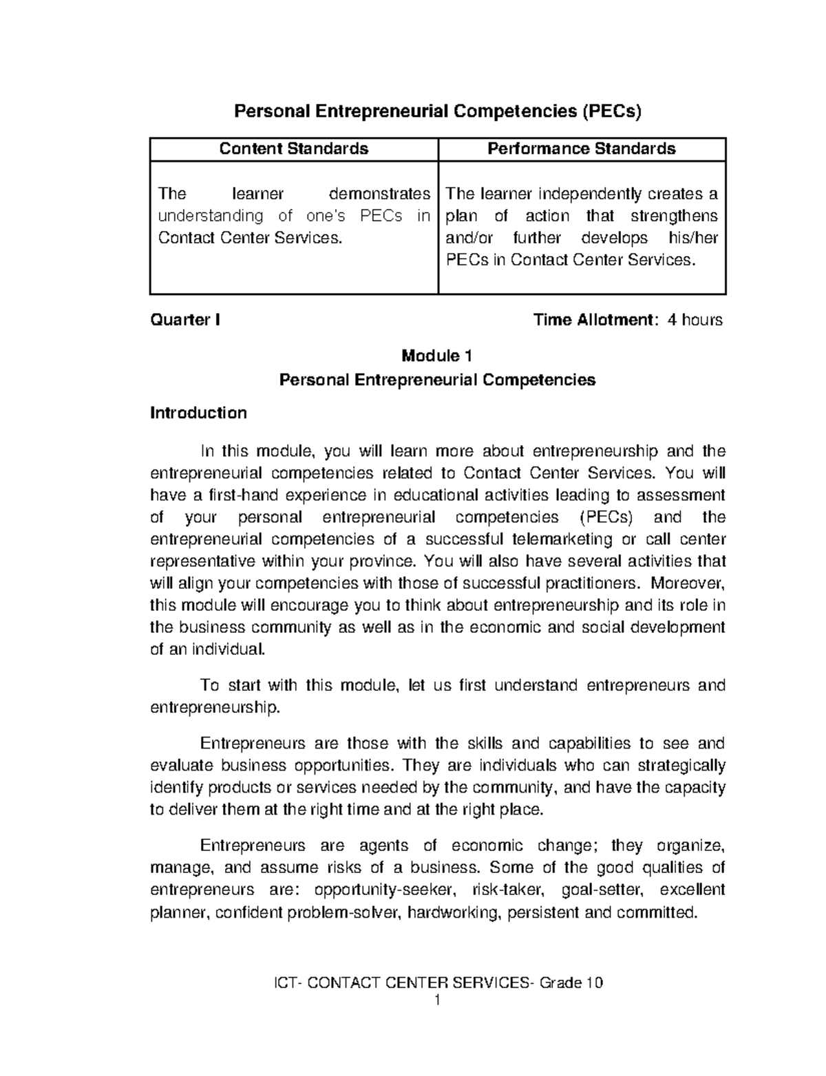 G10 - Understanding Personal Entrepreneurial Competencies (PECs) in ICT ...